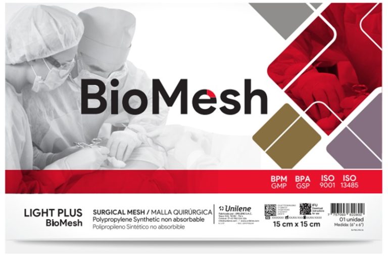 Mallas de Polipropileno Quirúrgica Ligera (BioMesh Light Plus) - Unilene